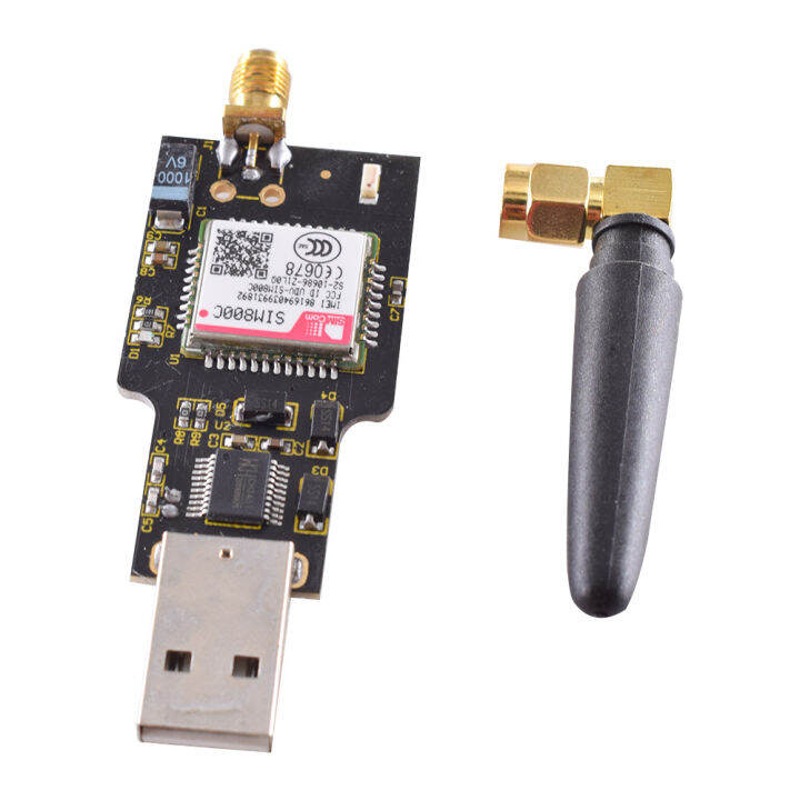 SIM800C USB to GSM GPRS Wireless Module Quad-band 850/900/1800/1900MHz ...