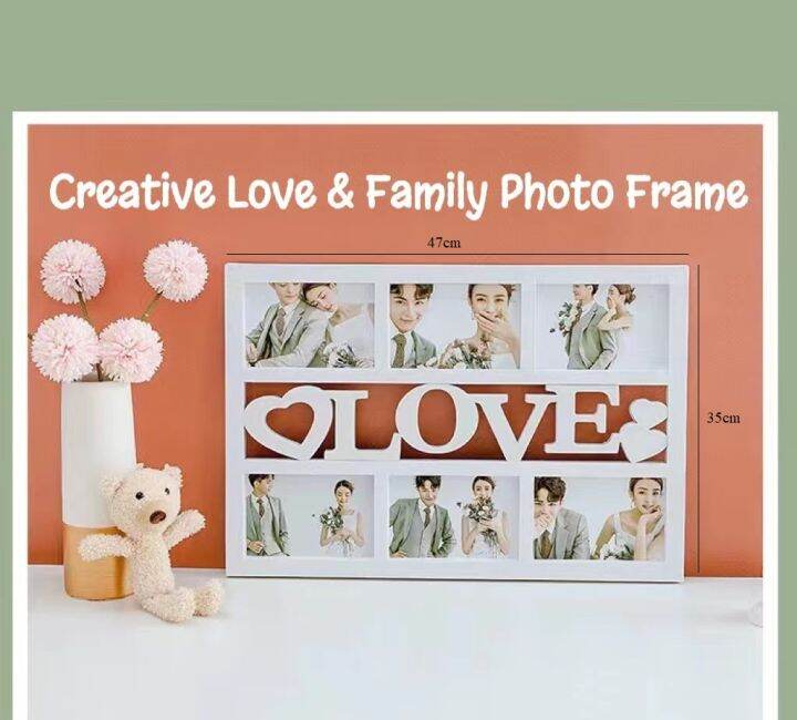 NOVELTY Creative LOVE & FAMILY Photo Frame | Bingkai Foto LOVE & FAMILY ...