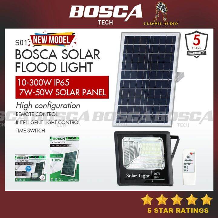 BOSCA LED Solar Flood Light LED IP65 S01 10W 25W 40W 60W 100W 200W 300W ...