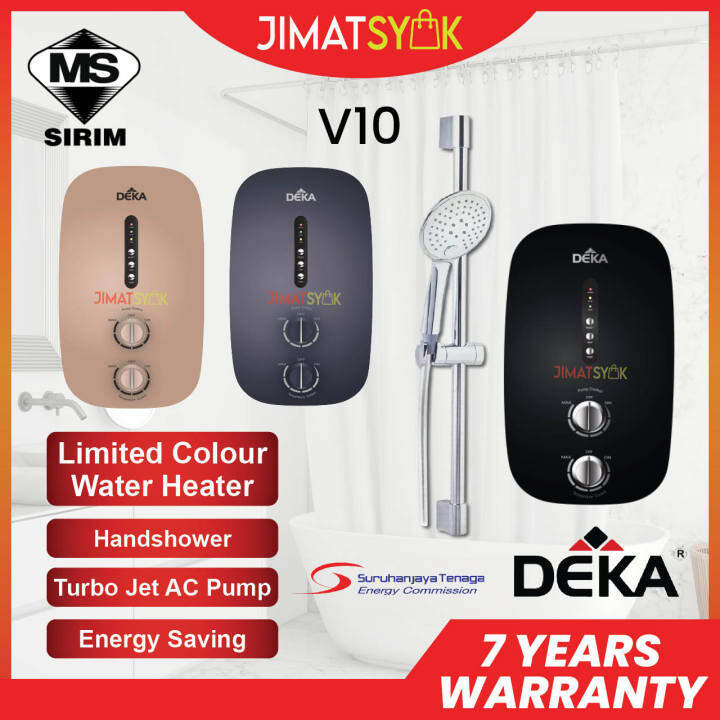 DEKA Water Heater V10 AC Pump Turbo Jet AC Pump 5 Way Premium Multi ...