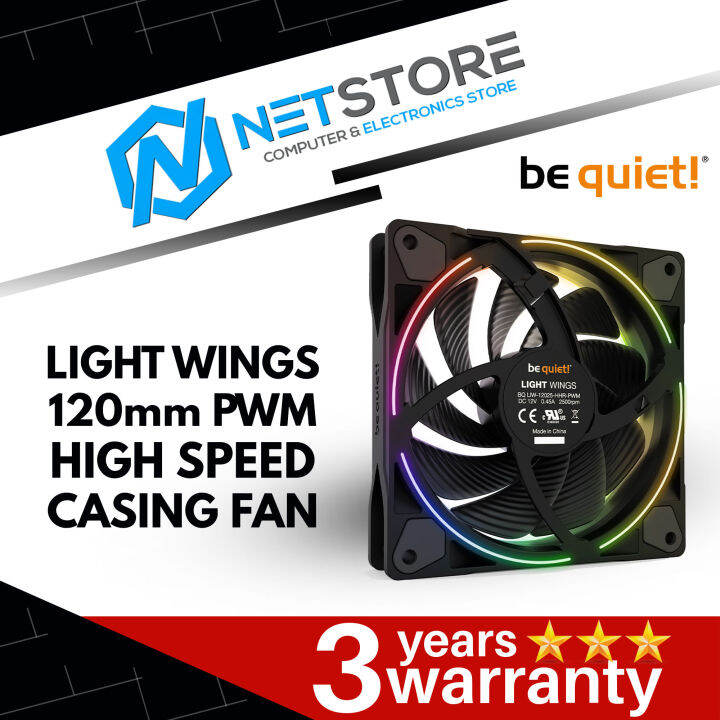 BE QUIET! LIGHT WINGS 120mm PWM HIGH SPEED CASING FAN - BL073 | Lazada
