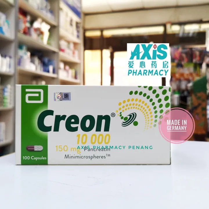 CREON 10,000 150MG PANCREATIN Minimicrospheres 100 capsules Exp:02/2024 ...