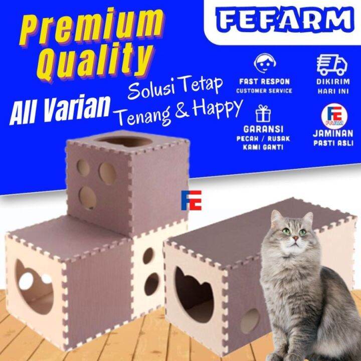 Mainan Puzzle Tematik Kucing yang Menampilkan Taman Bermain dan Hewan ...