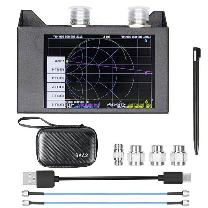 Nanovna SAA-2N VNA Antenna Analyzer Metal Case, 4-Inch Display 50Khz -3Ghz Vector Network ...
