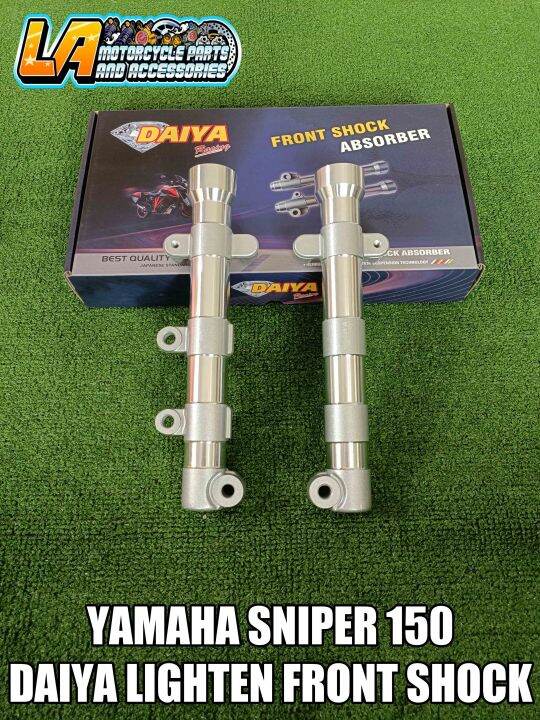 LIGHTEN FRONT SHOCK DAIYA YAMAHA SNIPER 150 SILVER | Lazada PH