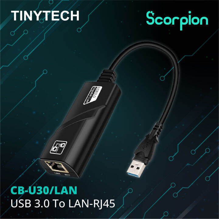 Tinytech CB-U30/LAN USB 3.0 To LAN-RJ45 Gigabit Ethernet Adapter | Lazada