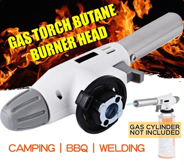 (HEAD ONLY) Multipurpose Torch Butane Burner Head Camping Gas Welding ...