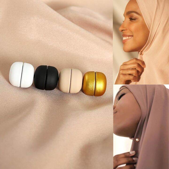 Muslim Headscarf Shawl Scarf Magnets No-snage Strong Safety Pins Hijab ...