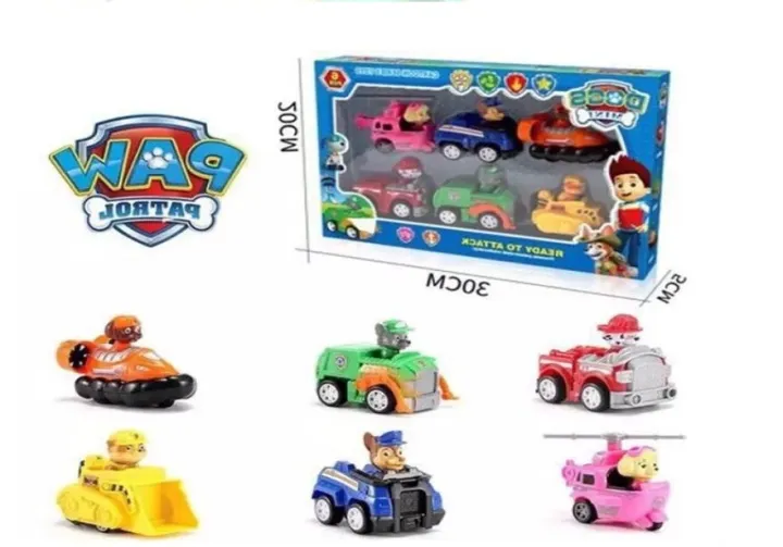 GM. Wonderful Multi Color faw fatrol Rescuer team group set 6 in one ...
