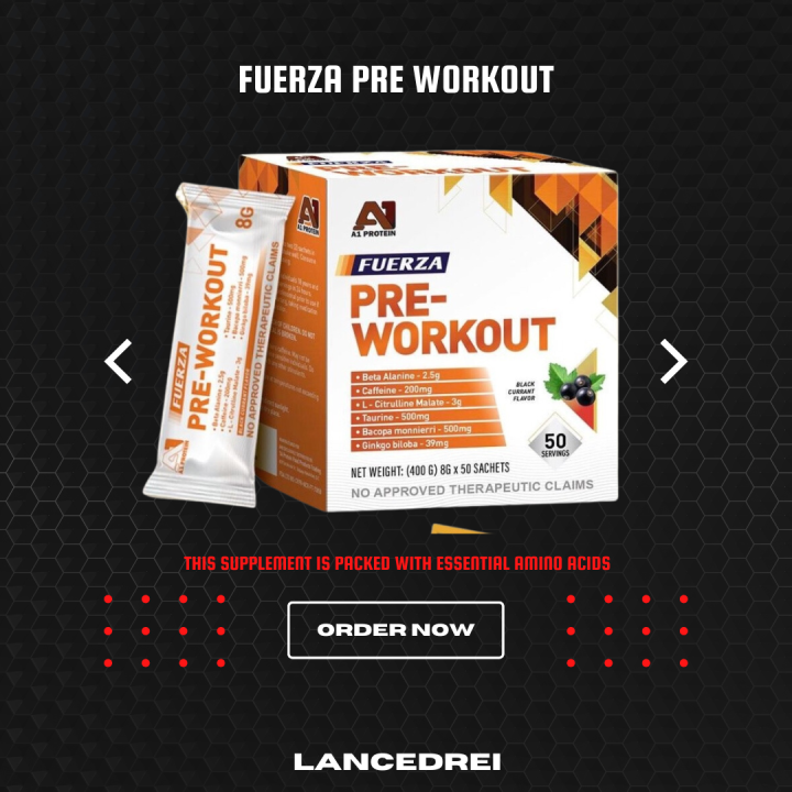 A1 Protein Fuerza Pre-Workout Drink 50 sachets | Lazada PH