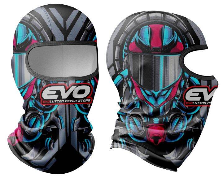 EVO B12 INSPIRED MOTOR RIDING BALACLAVA full sublimation high quality ...