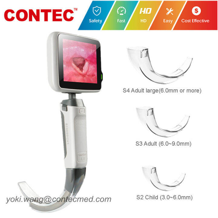 CONTEC GS1 Video Laryngoscope Digital 3.5 inch Touch Display Rechargeable New | Lazada PH