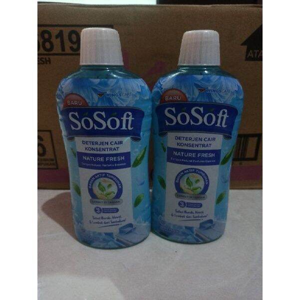 SoSoft Detergen Cair Kosentrat Nature Fresh 700ml 700 ml -Biru | Lazada Indonesia