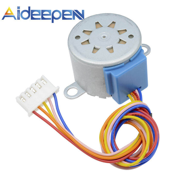 Aideepen Motor Roda Gigi Katup, 1/5 Buah 28BYJ-48 DC 12V, Motor 4 TAHAP ...