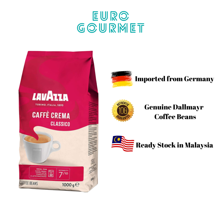 EuroGourmet Lavazza Caffé Crema Classico Coffee Whole Bean Medium Roast ...