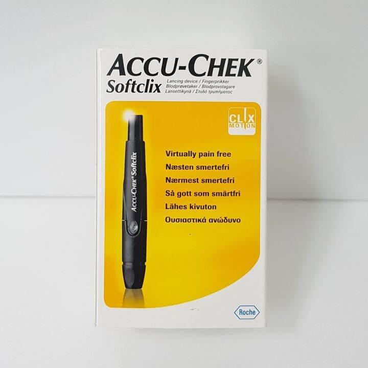 Roche Accu-Chek Softclix 2 lancing device with 25 Lancets Accu chek ...