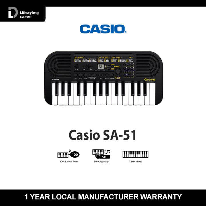 Casiotone SA-51 Mini Keyboard | Lazada Singapore