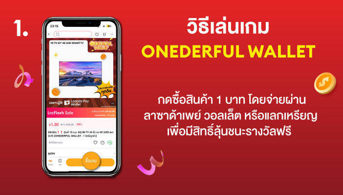 มีสิทธิรับ [วันที่ 6 พ.ย. 66] เงินโบนัส Lazada Wallet 2,000 [ONEDERFUL WALLET - 1 สิทธิ์/ลูกค้า ...