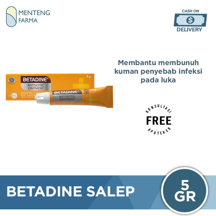 Betadine Salep 5 Gr - Salep Luka Antiseptik | Lazada Indonesia