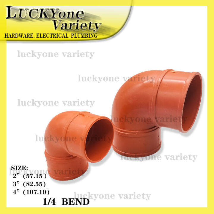 PVC ELBOW 1/4 BEND 2" / 3" / 4" 90° | Lazada PH