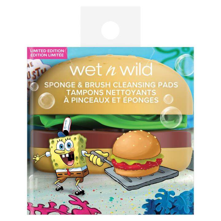 Wet n Wild Krabby Patty Sponge & Brush Cleansing Pads (SpongeBob ...