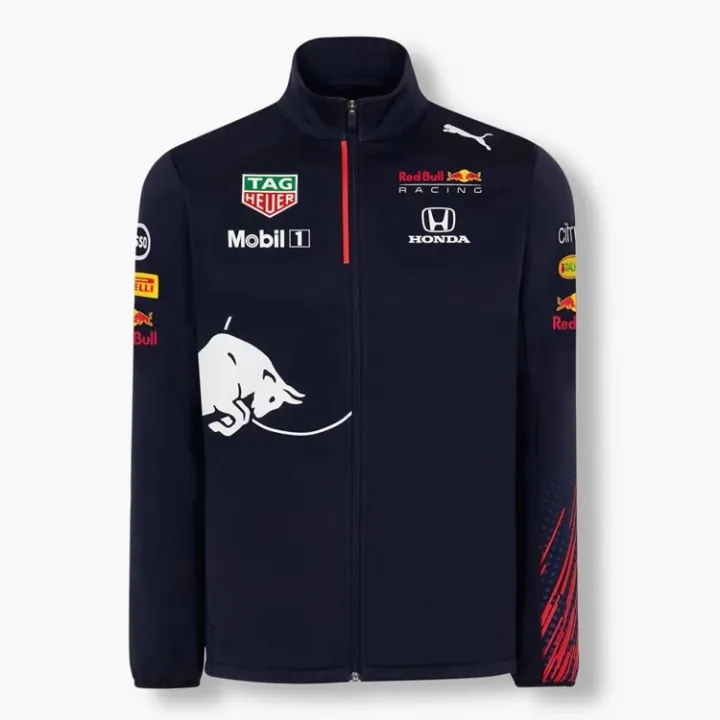 2021 New F1 Red Bull Racing Suit Red Bull Men's Fleece Zip Hooded ...