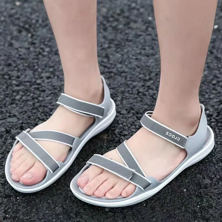 Crocs korean new trending flat sandals for women and ladies | Lazada PH