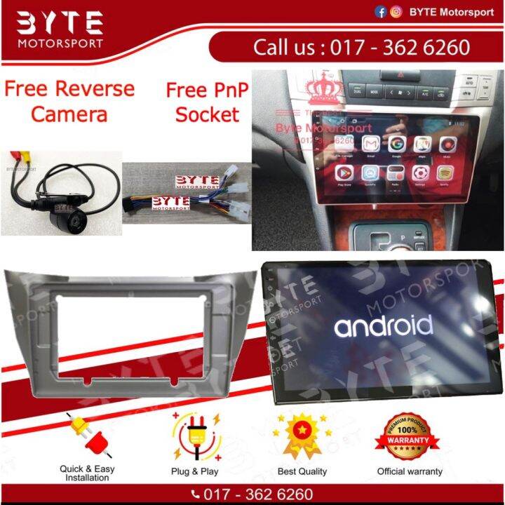 🇲🇾🔌Android Player Toyota Harrier 2003-2014 💯FOC Reverse Camera💯 🔌 | Lazada