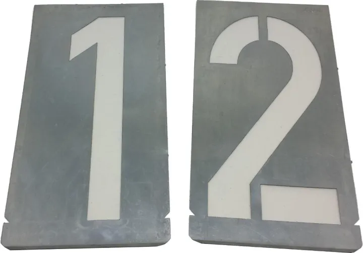 150mm Hunter Stencil Number Plate (set) | Lazada
