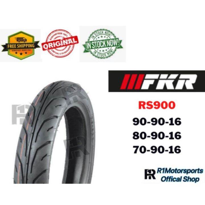 [FKR] RS900 Tubeless Tyre Tayar 70/90-16 80/90-16 90/90-16 | Lazada