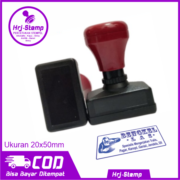 Cetak Stempel Otomatis Flas 1 Warna Ukuran Standar Stempel Usaha ...