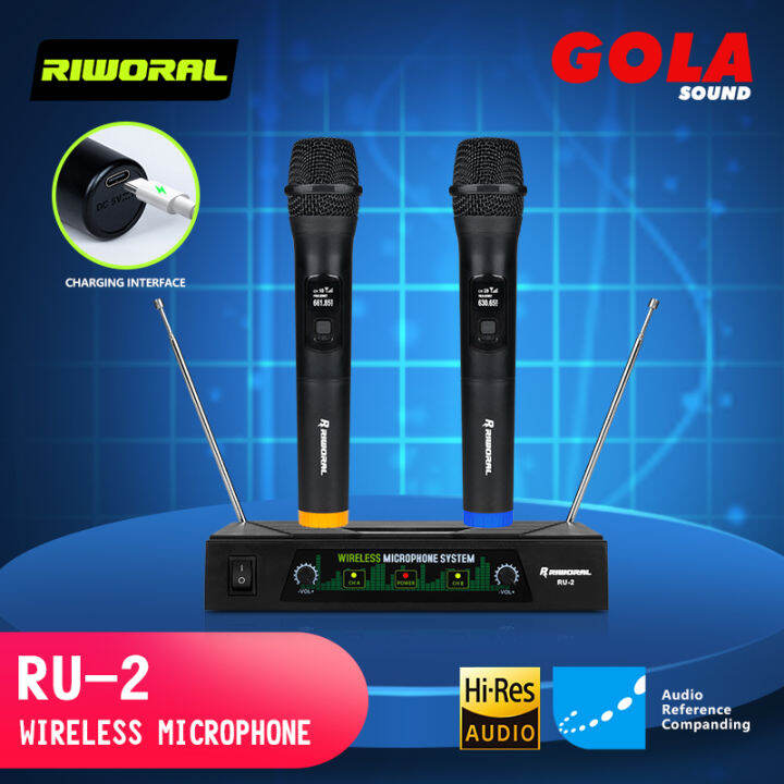GOLA SOUND RIWORAL RU-2 Professional wireless microphone original mic ...
