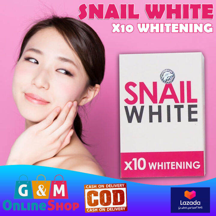 Snail White ×10 WHITENING Soap by Dream 70g Authentic Original Skin ...