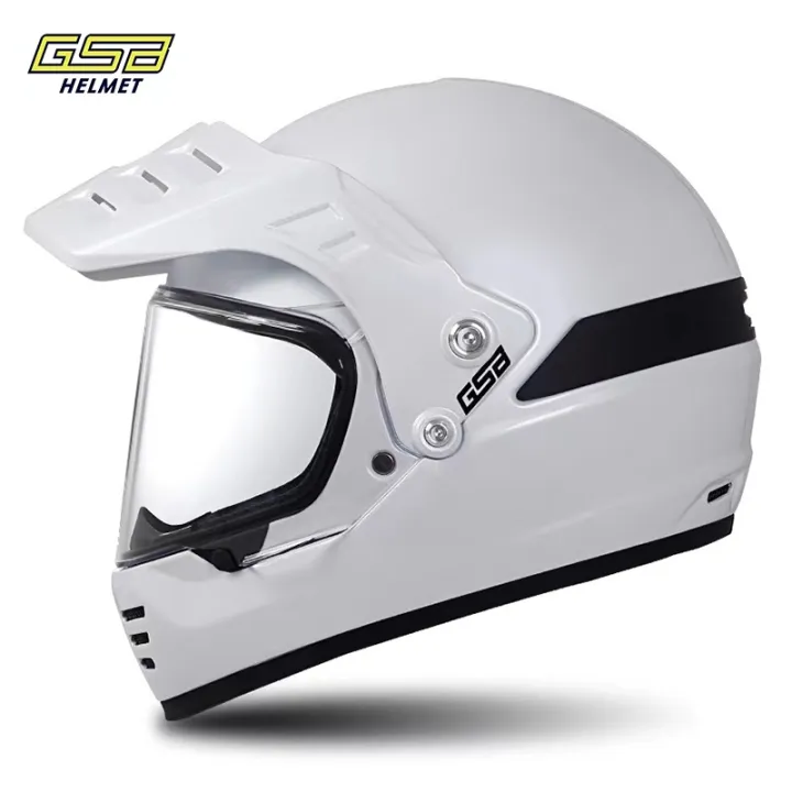 GSB V73 Retro ADV Motorcycle Helmet Vintage Full Face Touring Capacete | Lazada PH