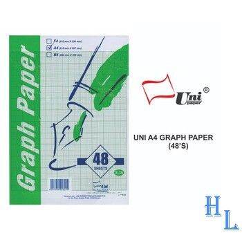 Uni Paper S-35 A4 Graph Paper (48 sheets/pkt) | Lazada