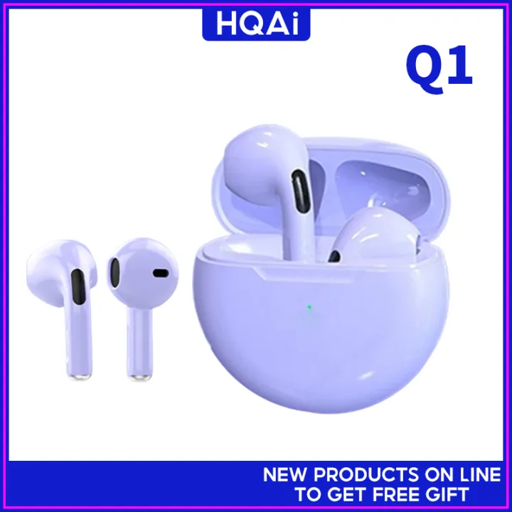 HQAi Q1 Wireless Earphones Bluetooth Earbuds Build-in Mic Noise ...