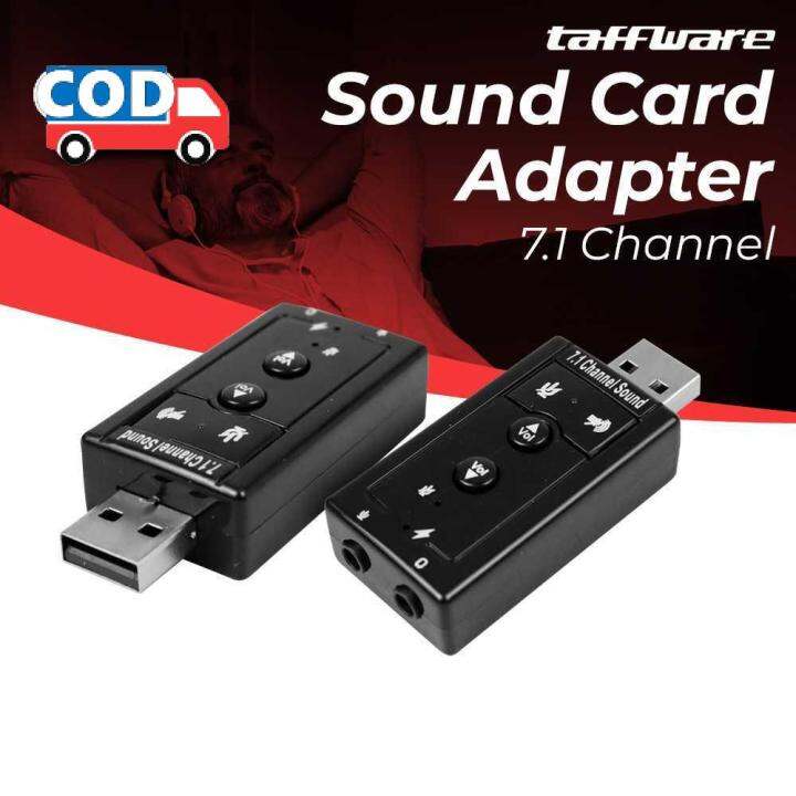 Channel Sound Card Adapter USB Virtual 7.1 Channel Surround Audio dengan Indikator LED Cocok ...