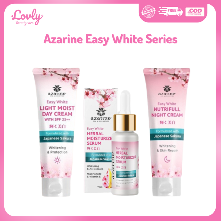 AZARINE EASY WHITE LIGHT MOIST DAY CREAM SPF 25 ++ 20 ML - CREAM SIANG ...