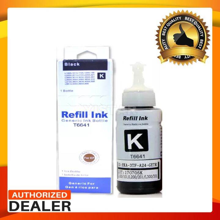 1 Bottle Black Refill ink Generic Ink 70ml for Epson L Series L110 ...