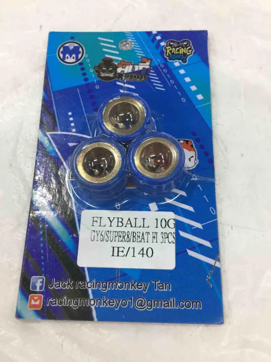 FLYBALL 10G GY6/SUPER8/BEAT FI (3pcs) | Lazada PH