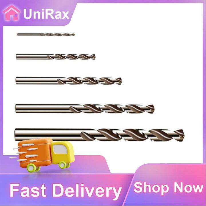 Unirax 5ชิ้นความเร็วสูง HSS ชุดดอกสว่านชุดบิตโลหะและสแตนเลส | Lazada.co.th