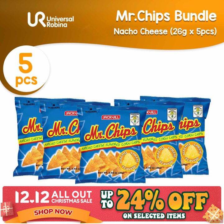 5 x Mr. Chips Nacho Cheese (26g) | Lazada PH