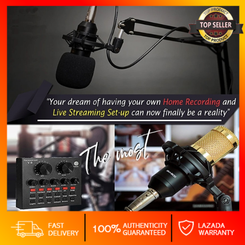 Microphone set Professional Anchor Microphone Condenser Microphone Full ...