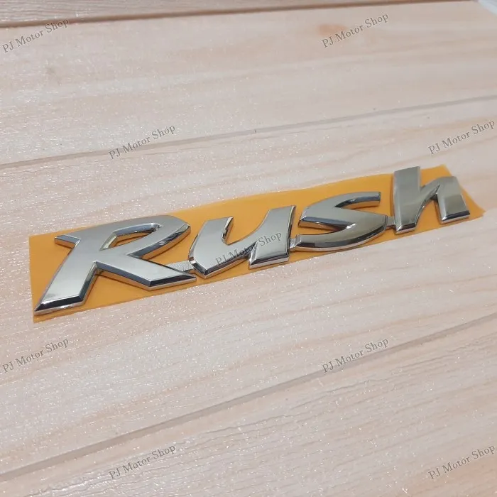 EMBLEM LOGO RUSH TOYOTA RUSH LAMA RUSH OLD CHROME ORIGINAL | Lazada ...