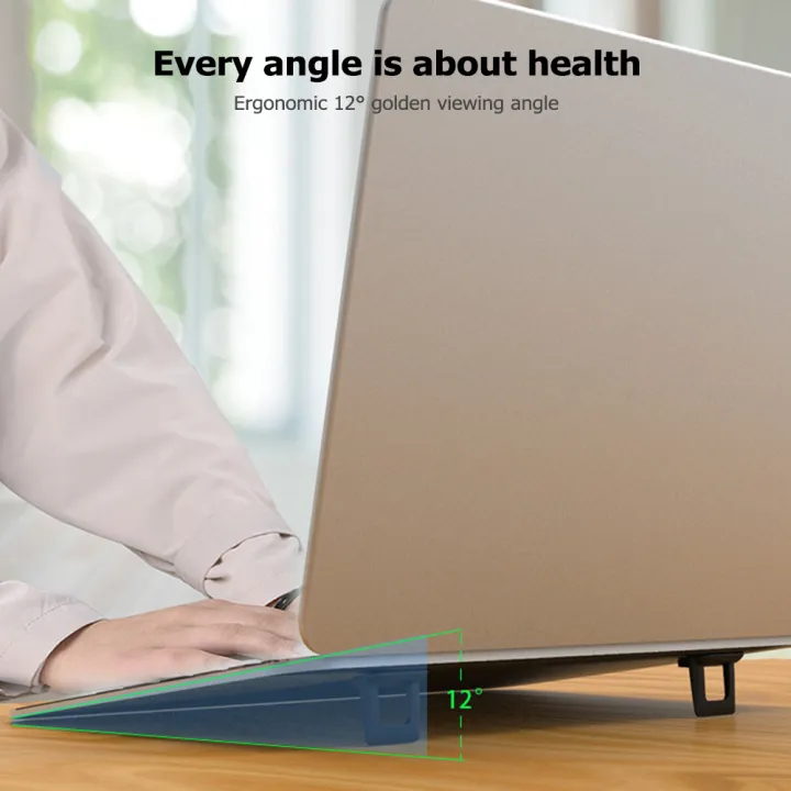 Mini Portable Invisible Laptop Stand Foldable Ergonomic Desktop ...