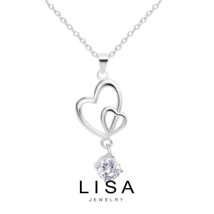 Lisa Ladies Necklace Platinum Necklace Silver Jewelry Fashion Necklace ...