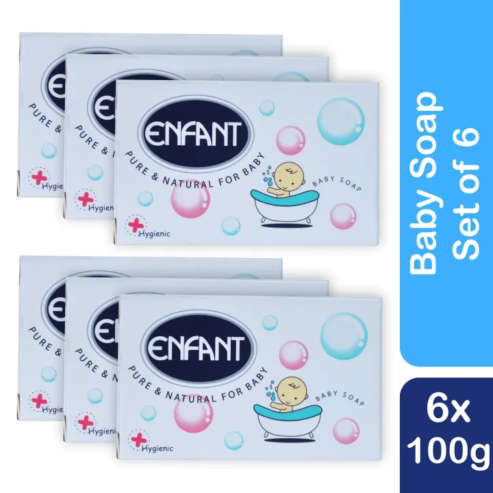 Enfant Baby Soap Bar 100g Pack of 6 | Lazada PH