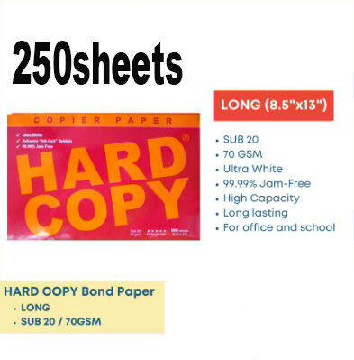 High Quality Hard Copy Bond Paper 70gsm Substance/ Oslo 250sheets ...