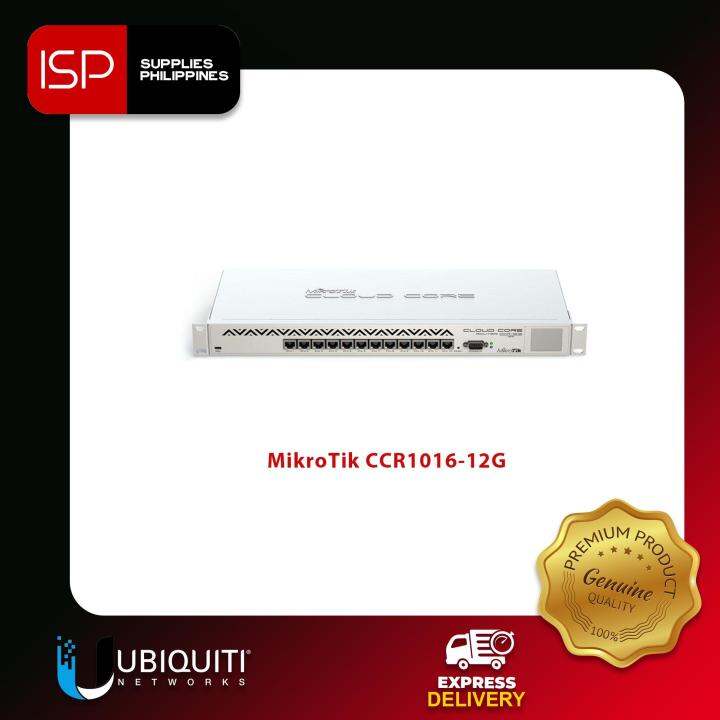 MikroTik CCR1016 12G Bandwidth Manager Hotspot Router Switch DUAL WAN ...