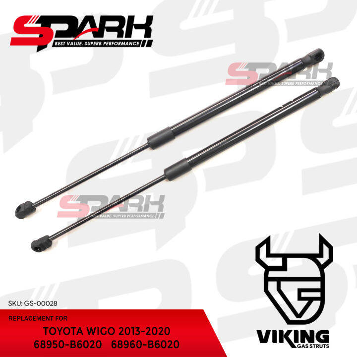 (1 PAIR) Gas Strut Back Door Stay Damper Stay for Toyota Wigo 2013-2020 ...